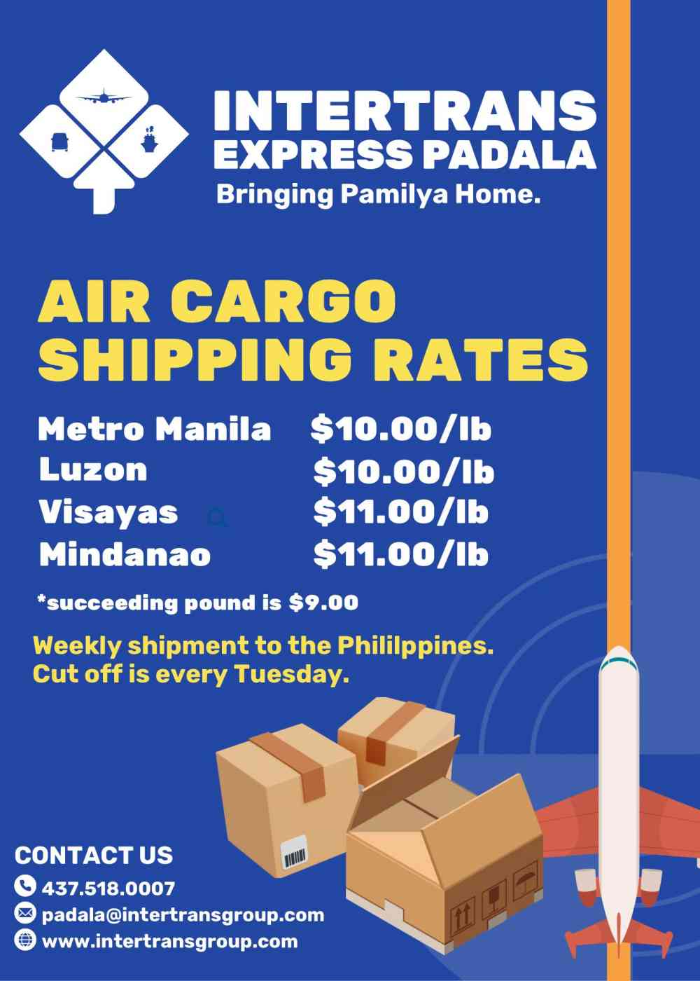 InterTrans Express Padala – Kabayan Businesses in Canada